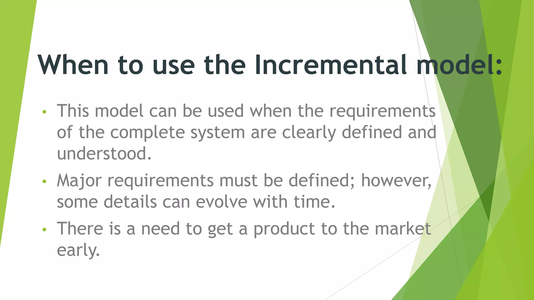 Incremental model presentation | PPTX