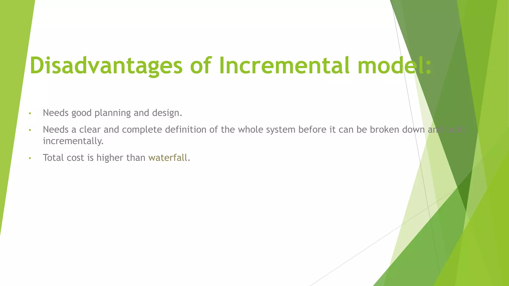 Incremental model presentation | PPTX