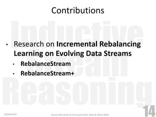 Incremental rebalancing learning on evolving data streams | PPT
