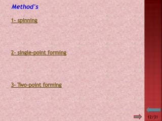 Incremental sheet metal forming - Incremental Single Point | PDF