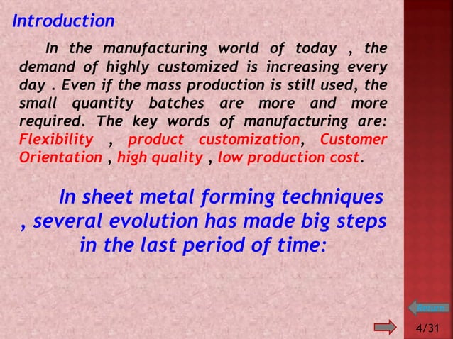 Incremental sheet metal forming - Incremental Single Point | PDF