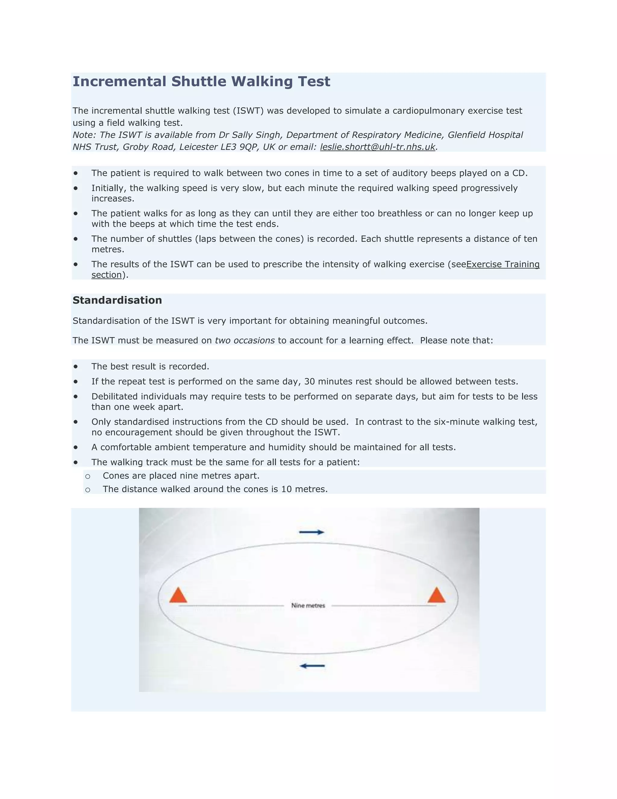 Incremental shuttle walking test | DOCX