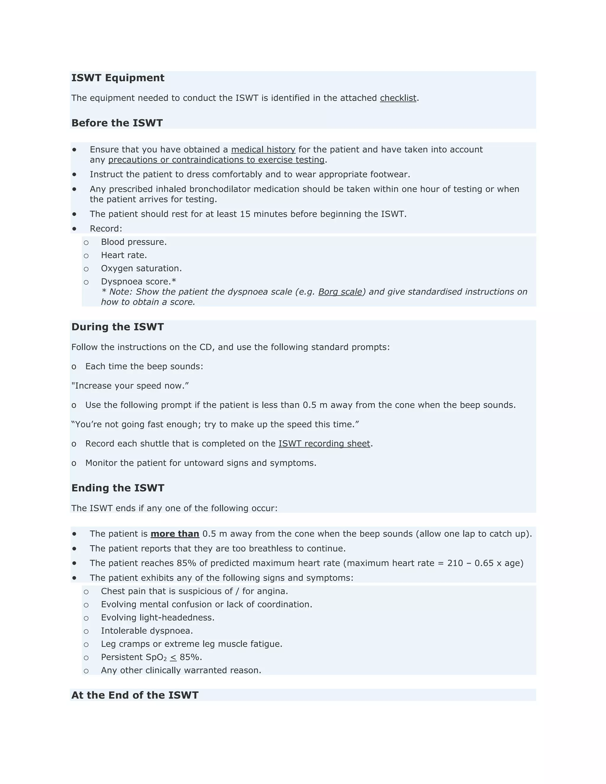 Incremental shuttle walking test | DOCX
