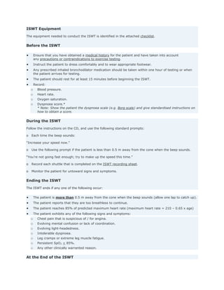 Incremental shuttle walking test | DOCX