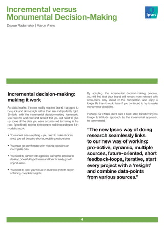 Incremental vs Monumental Decision-Making | PDF