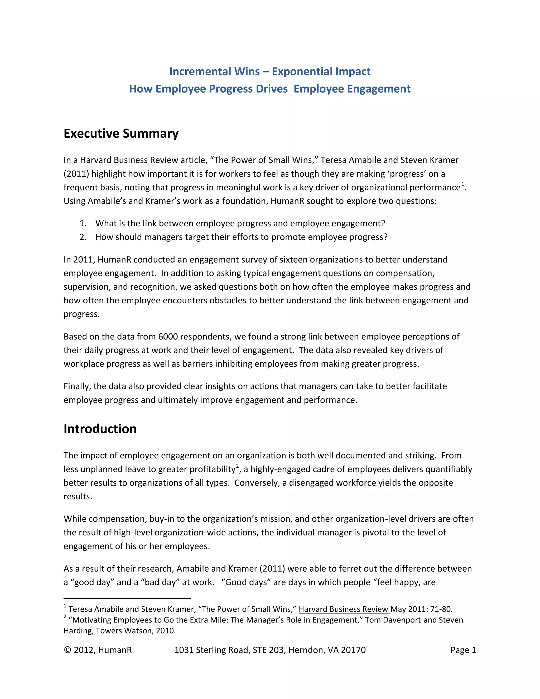 Incremental Wins Exponential Impact | PDF