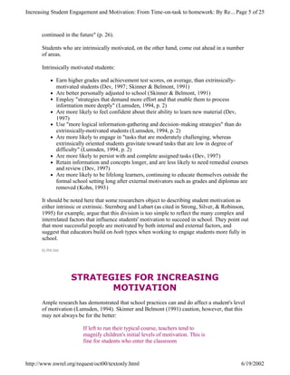 Incresing ss engagment & motivation | PDF