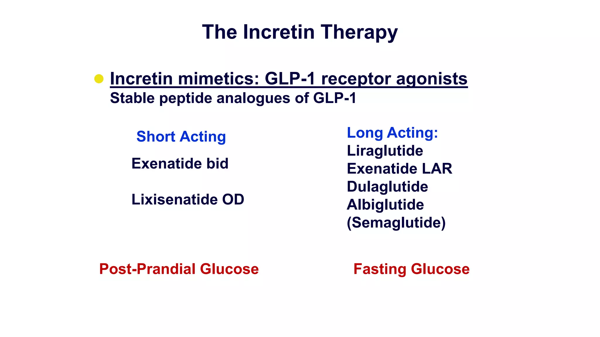 Incretins based therapy :How Early | PPTX