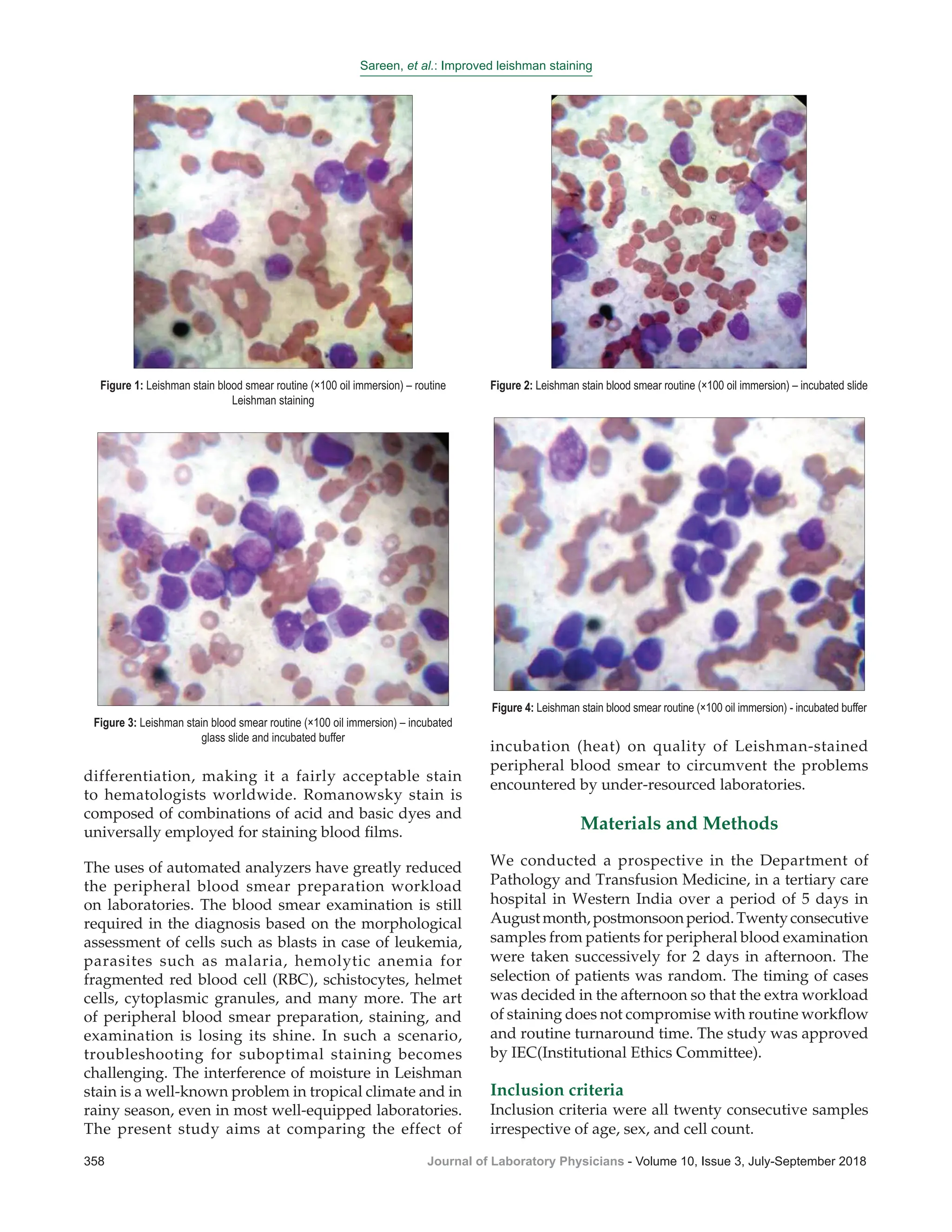 Incubation and its effect on Leishman stain.pdf