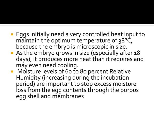 Incubation method, types of incubators and seasonal hatching (1) | PPTX