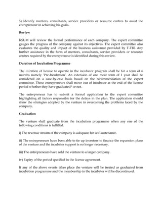 Incubation procedure | PDF