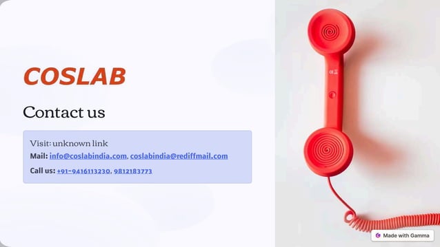 Best Incubator Manufacturers in India | Coslab | PPT