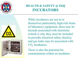 incubators.ppt 9health and safety for laboratory | PPT