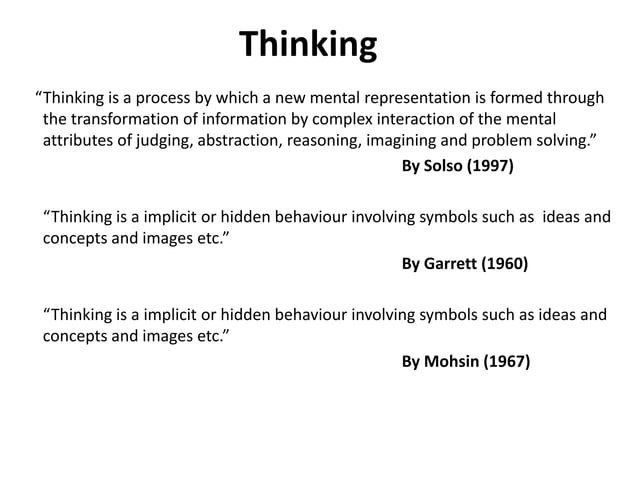 Inculcating thinking skills among students | PPTX