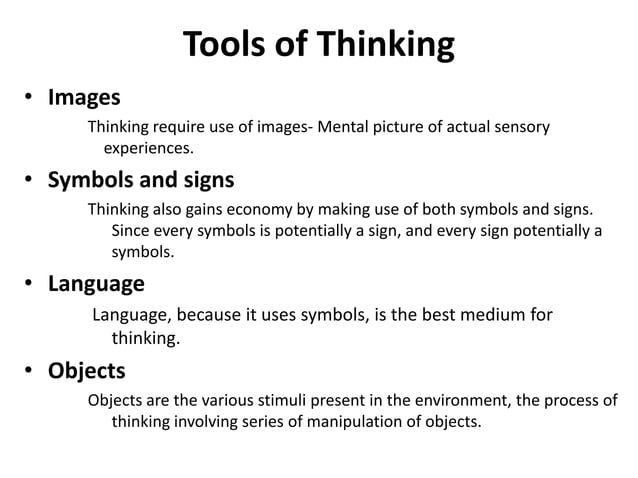 Inculcating thinking skills among students | PPTX