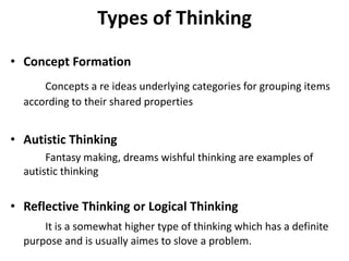 Inculcating thinking skills among students | PPTX