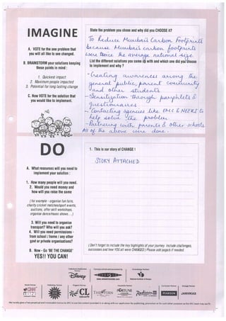 IND-2012-20 Universal School Tardeo -Our gentle footprints today will ...