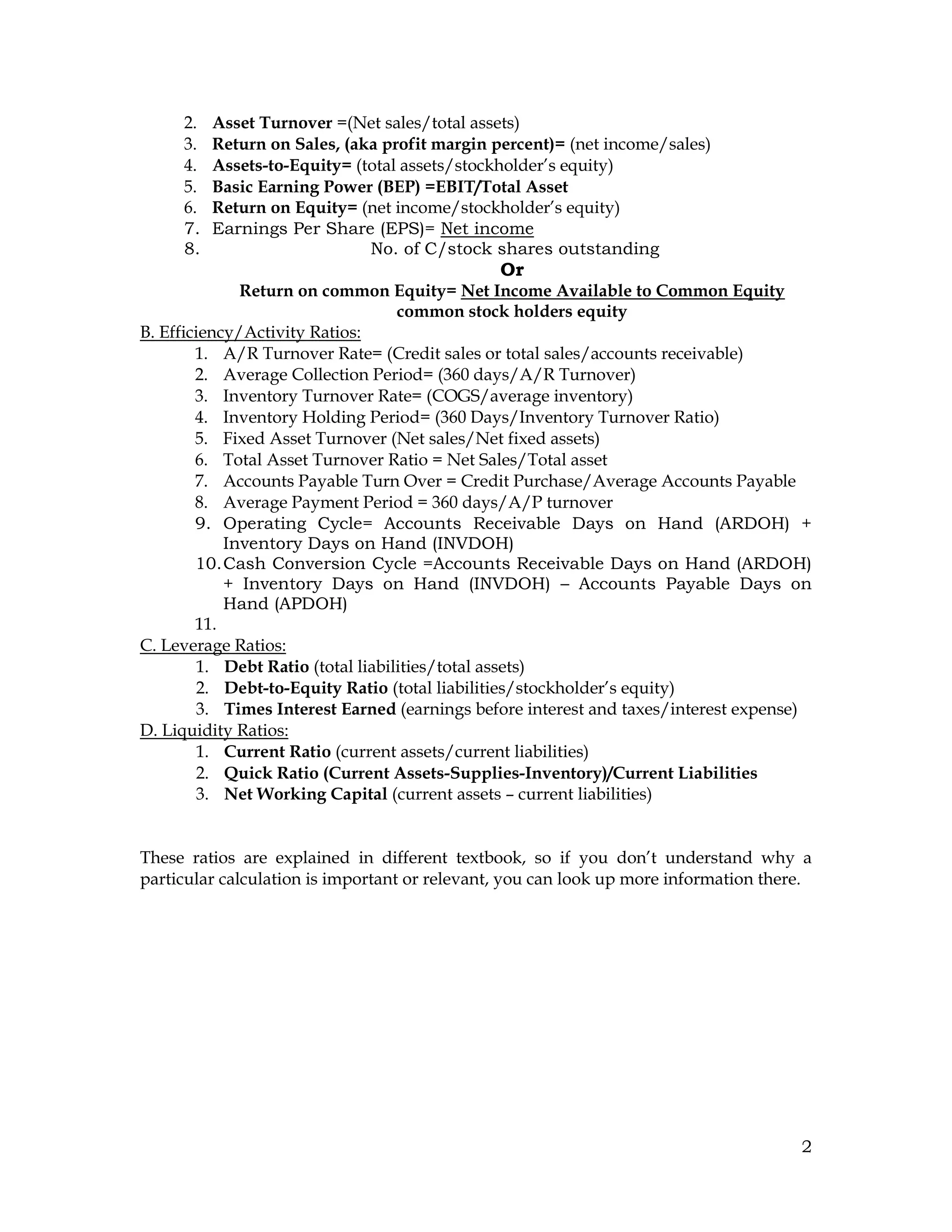 Annual report analysis ration assignment | DOCX