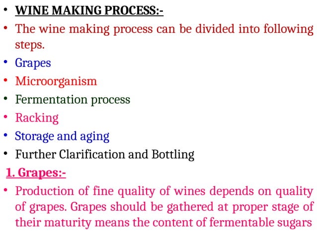 IND. PROD. of WINES using commercial methods | PPTX | Alcoholic Beverages | Food & Drink