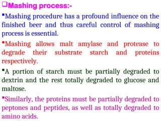 industrial production process of beer ppt | PPT