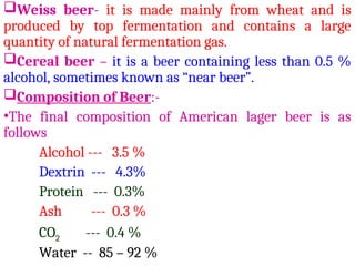 industrial production process of beer ppt | PPT