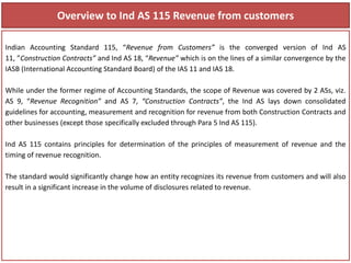 Ind AS 115 Revenue from Contracts with Customers | PPTX