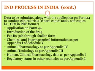 INVESTIGATIONAL NEW DRUG APPLICATION(IND) | PDF | Pharmaceutical ...