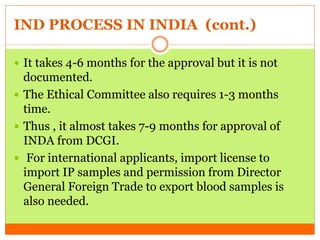 INVESTIGATIONAL NEW DRUG APPLICATION(IND) | PDF | Pharmaceutical ...