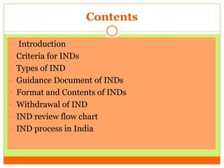 INVESTIGATIONAL NEW DRUG APPLICATION(IND) | PDF | Pharmaceutical ...