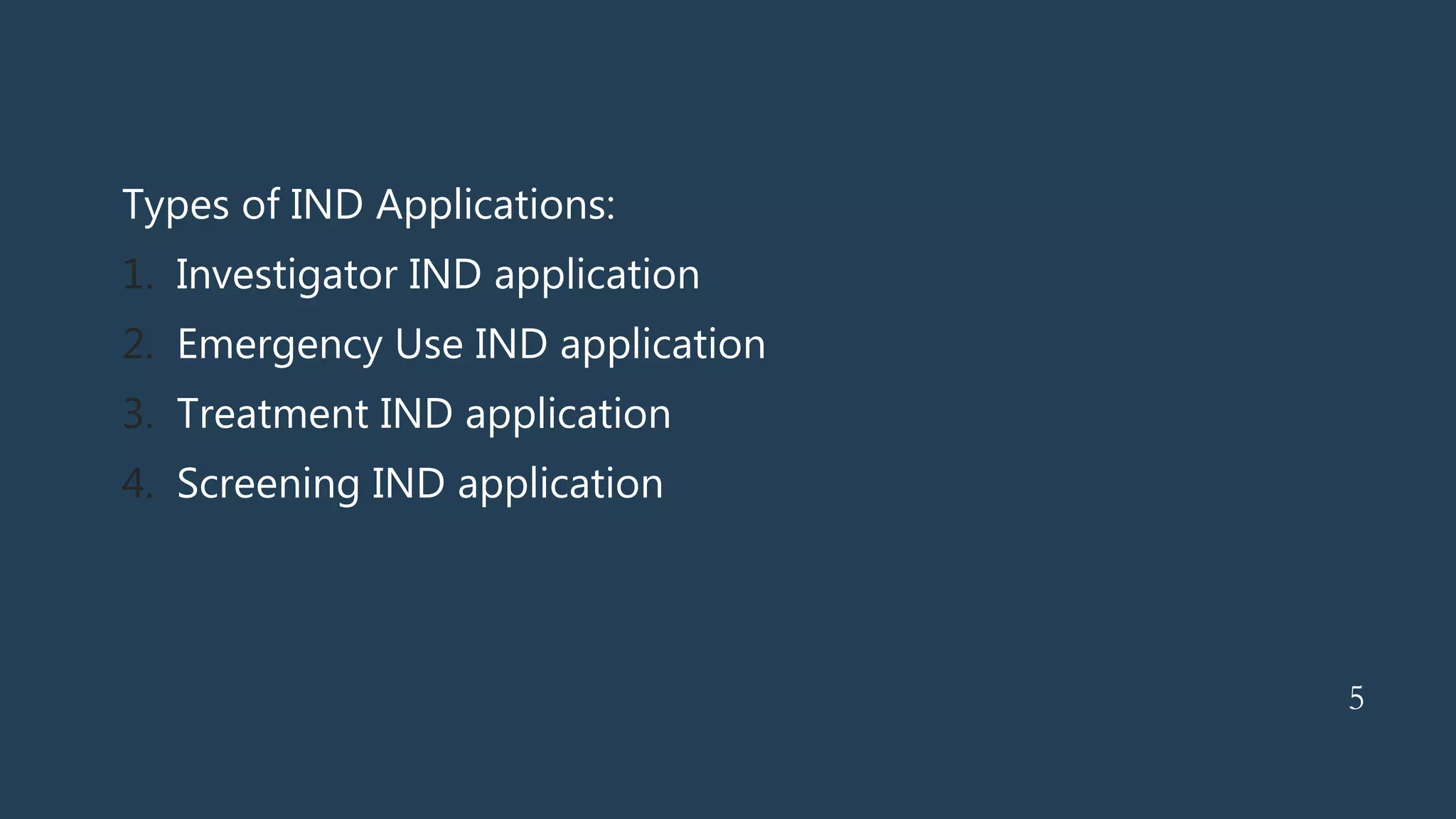 IND (Investigational New Drug) industrial perspective | PPTX