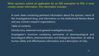 IND (Investigational New Drug) industrial perspective | PPTX