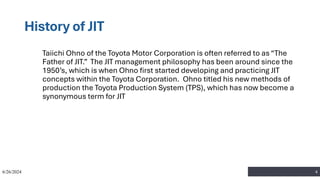 Just in Time (JIT) manufacturing is a strategy | PDF | Manufacturing ...