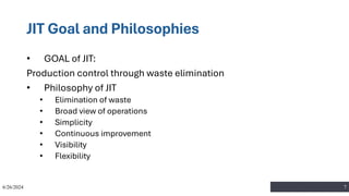 Just in Time (JIT) manufacturing is a strategy | PDF | Manufacturing ...