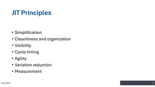 Just in Time (JIT) manufacturing is a strategy | PDF | Manufacturing ...