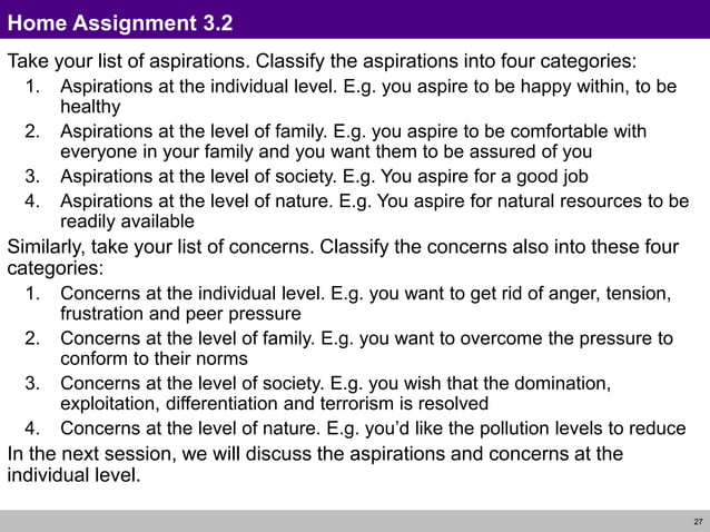 Ind 3 Basic Human Aspirations _ their Fulfilment v1.ppt