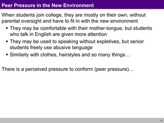 Ind 5 Peer Pressure.ppt