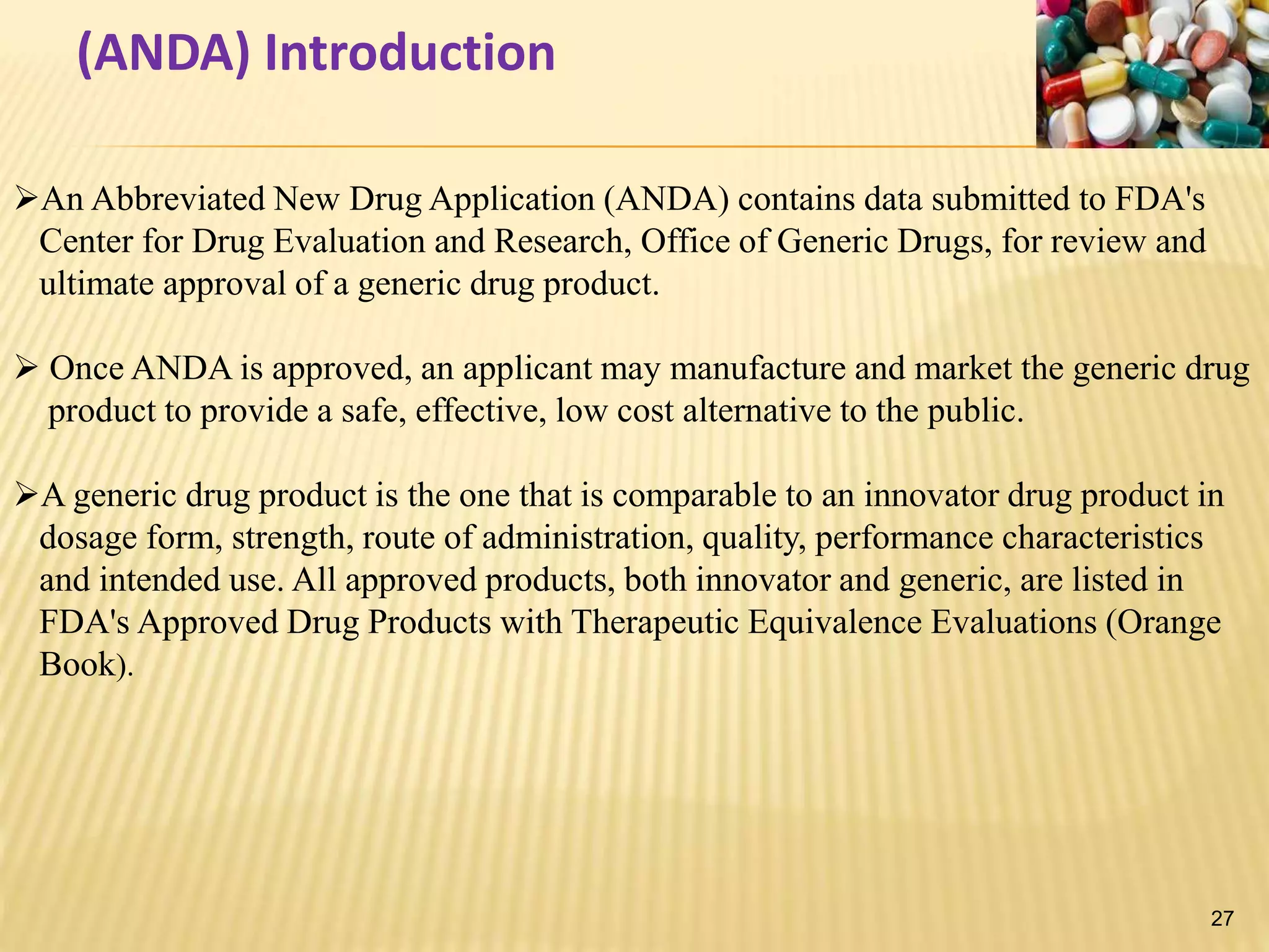 INDA/NDA/ANDA | PPTX