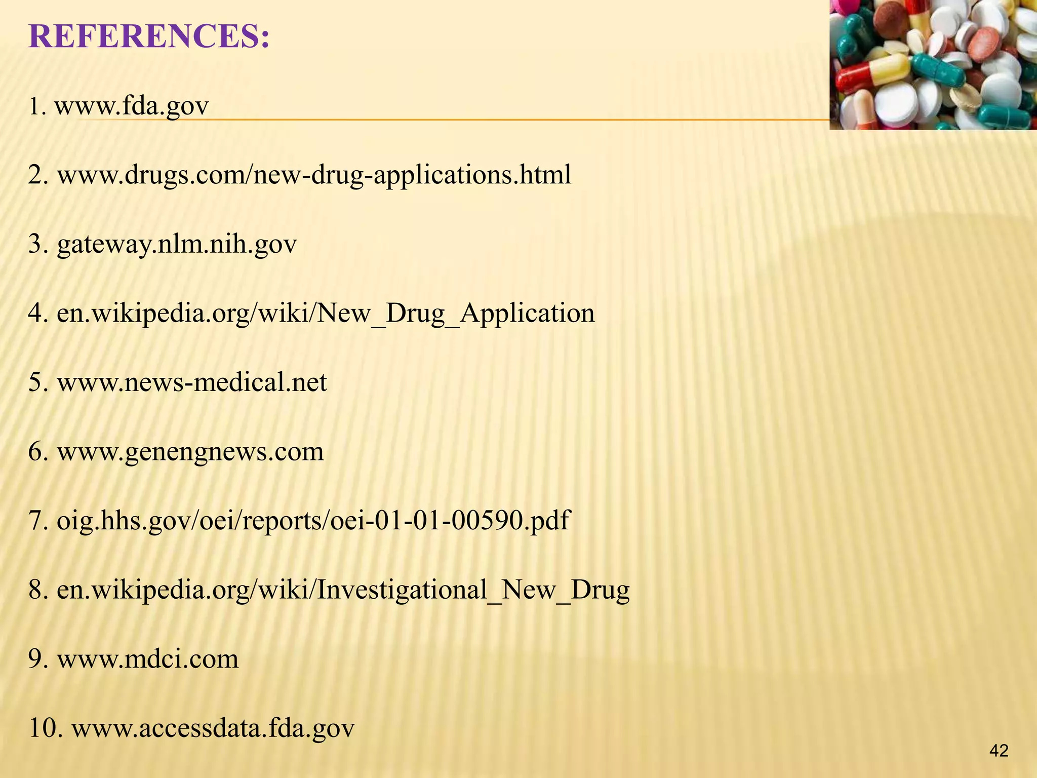 INDA/NDA/ANDA | PPTX