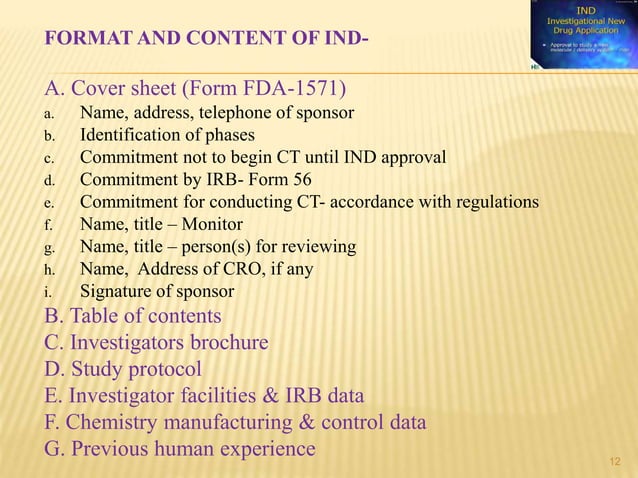 INDA/NDA/ANDA | PPTX | Pharmaceutical Industry | Industries