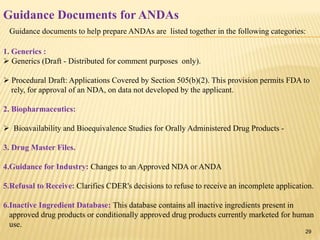 INDA/NDA/ANDA | PPTX