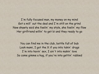 In Da Club Lyrics | PPT