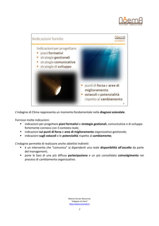 Indagine di clima [presentazione con note] | PDF