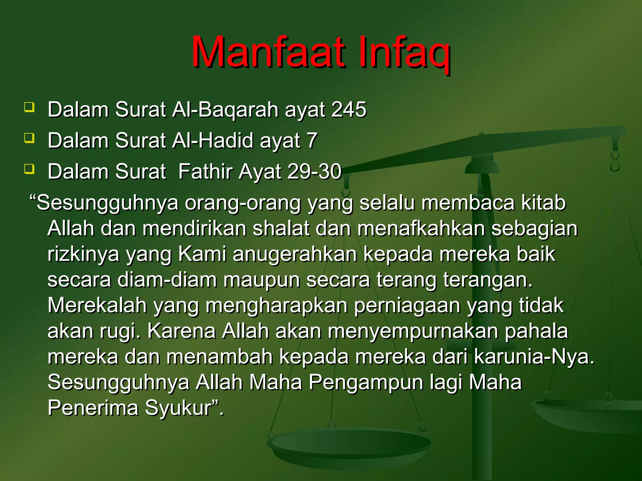 Semua tentang INFAQ | PPT