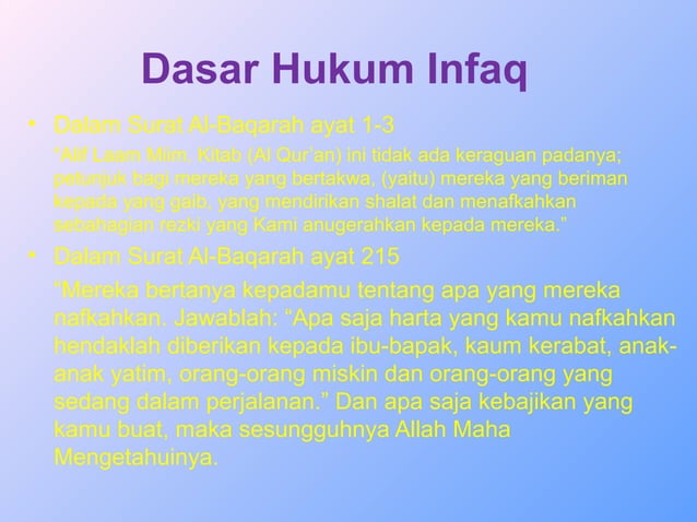 Semua tentang INFAQ | PPT