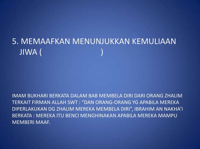 Indahnya memaafkan | PPTX