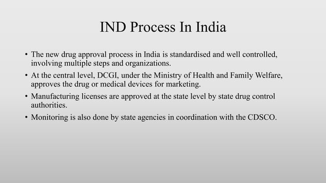 Investigational New Drug Application in India | PPT