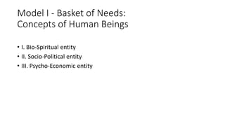 Models of Human Beings: Indian Perspectives and Implications for Indian ...