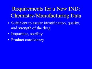 The Investigational New Drug (IND) and New Drug Application (NDA ...
