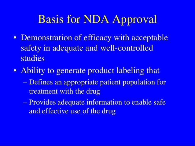 The Investigational New Drug (IND) and New Drug Application (NDA) Pro…