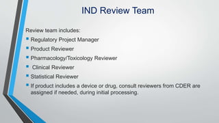 INDA (INVESTIGATIONAL NEW DRUG APPLICATIONS) | PPTX